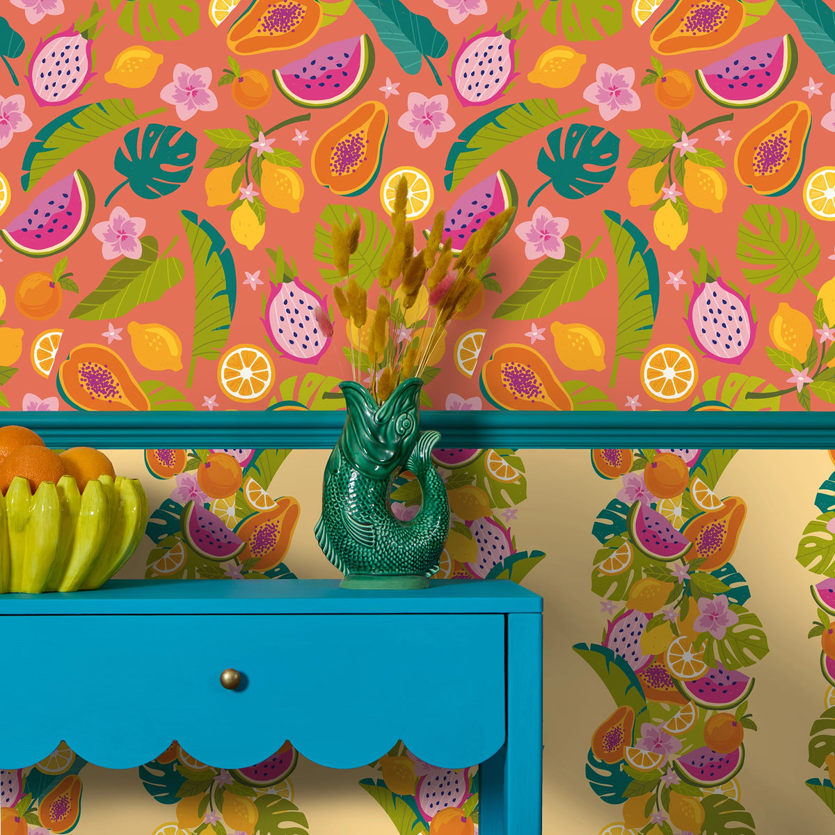 Watermelon Sugar Wallpaper in Blood Orange – Lust Home