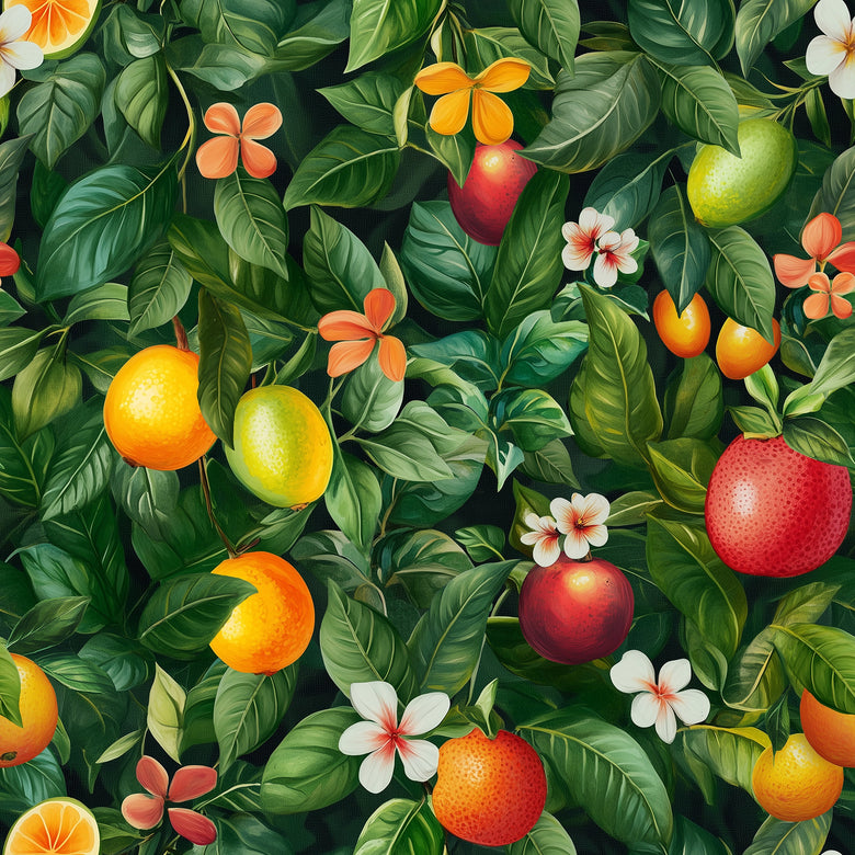Sample of Zest Quest Wallpaper in Orchard Green – Lust Home