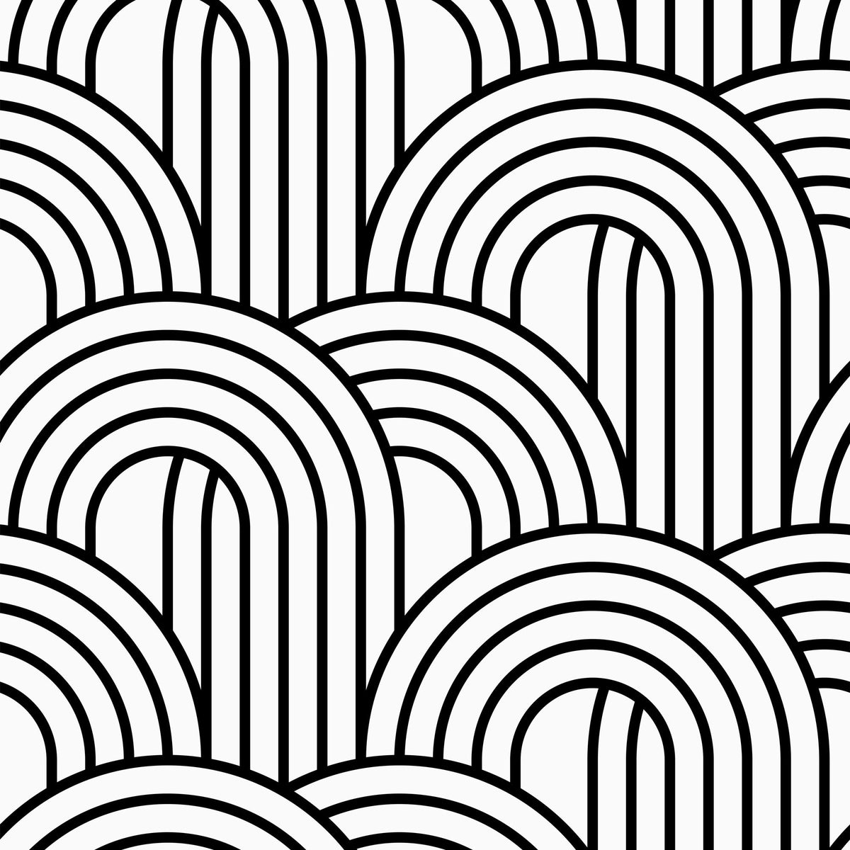 Wave After Wave Wallpaper in Monochrome | Lust Home